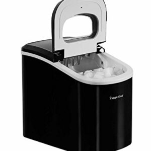 Magic Chef 27-Lb. Portable Black Countertop Ice Maker, 27 lb