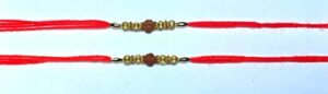 indiabigshop rakhi for brothers rudrsha rakhi design rakhi thread raksha bandhan gift for your brother vary color and multi design assorted rakhi- set of 2