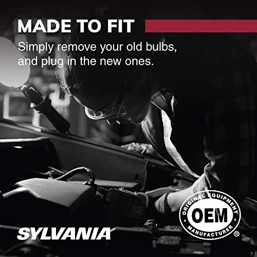 SYLVANIA - 7443 Long Life Miniature - Bulb, Ideal for Daytime Running Lights (DRL) and Back-Up/Reverse Lights (Contains 2 Bulbs)