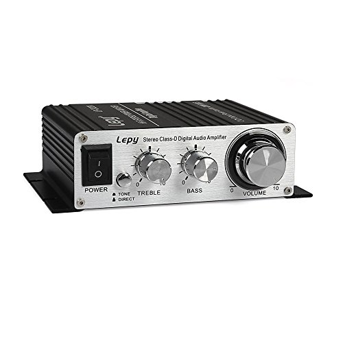 Lepy LP-2020A Class-D Hi-Fi Digital Amplifier with Power Supply Black