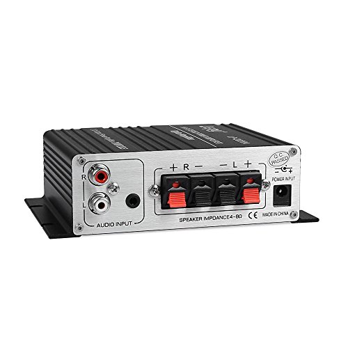 Lepy LP-2020A Class-D Hi-Fi Digital Amplifier with Power Supply Black