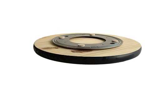 House & Homebody Co. Decorative Wood Lazy Susan, Imaged, Large 18" (Stone Island Loon)