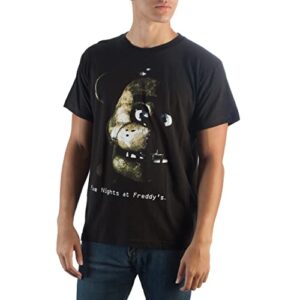 five nights at freddy's black t-shirt-xxl