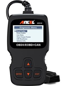 ancel ad310 classic enhanced universal obd ii scanner car engine fault code reader can diagnostic scan tool-black