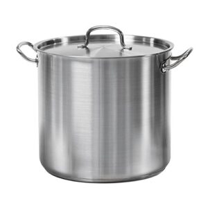 tramontina 80117/581ds 24 qt. stainless steel covered stock pot, quarts