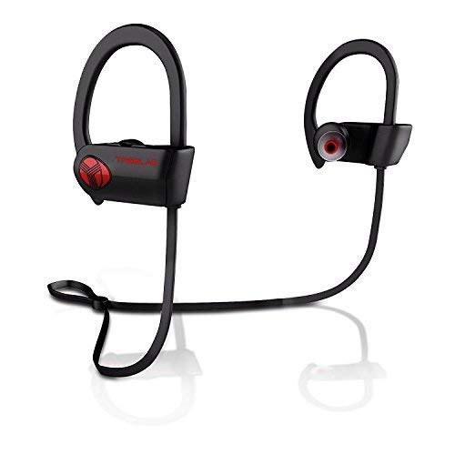 TREBLAB XR500 - Ultimate Cordless Bluetooth Running Headphones. Best Sport Wireless Earbuds for Gym. Noise Canceling Secure-Fit IPX7 Wireless Waterproof Headphones. Workout Earphones with Mic