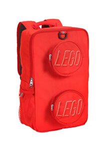 lego brick backpack - red