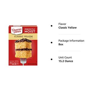 Duncan Hines Classic Cake Mix, Yellow, 15.25 Ounce