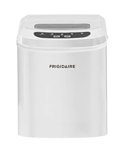 Frigidaire EFIC102-WHITE Portable Compact Maker, Counter Top Ice Making Machine, White, 26lb per Day