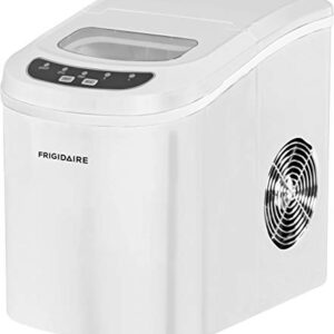 Frigidaire EFIC102-WHITE Portable Compact Maker, Counter Top Ice Making Machine, White, 26lb per Day