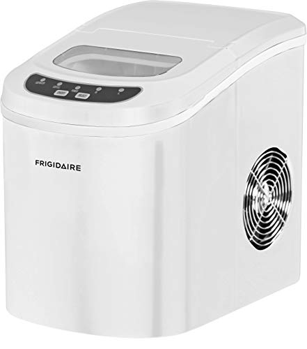 Frigidaire EFIC102-WHITE Portable Compact Maker, Counter Top Ice Making Machine, White, 26lb per Day