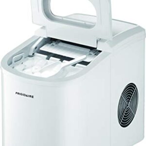 Frigidaire EFIC102-WHITE Portable Compact Maker, Counter Top Ice Making Machine, White, 26lb per Day