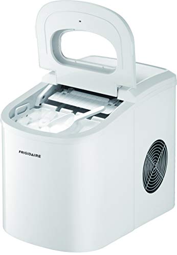 Frigidaire EFIC102-WHITE Portable Compact Maker, Counter Top Ice Making Machine, White, 26lb per Day