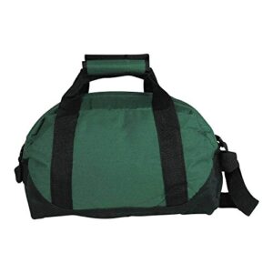 iEquip Duffle Bag, Gym Bag, Heavy Duty Travel Bag Two Tone (Green - small (14" x 8.5" x 8.5"))