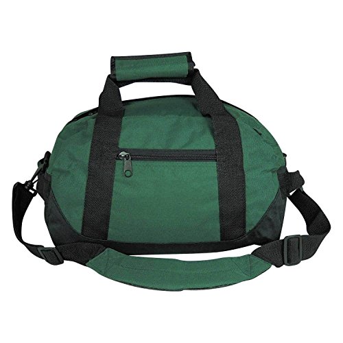 iEquip Duffle Bag, Gym Bag, Heavy Duty Travel Bag Two Tone (Green - small (14" x 8.5" x 8.5"))