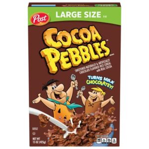 post cocoa pebbles cereal, 15 oz