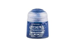 games workshop citadel pot de peinture - technical soulstone blue (12ml)