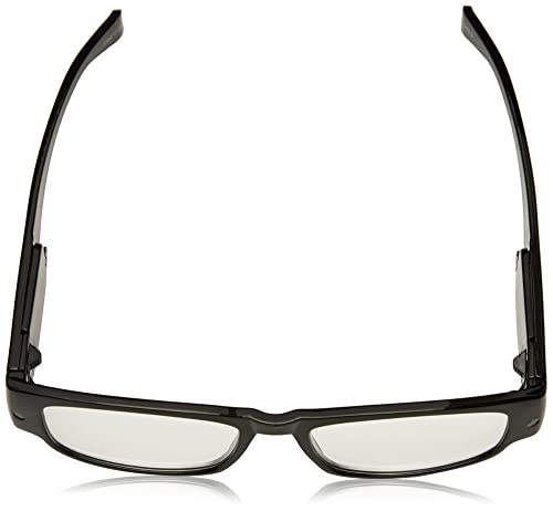 Foster Grant Mens Lloyd Lightspecs Lighted Glasses Reading, Black/Transparent, 59 Mm US