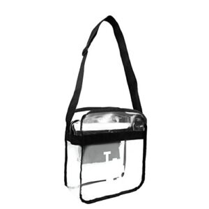 littlearth mlb los angeles dodgers clear carryall crossbody bag