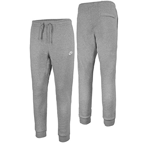 Nike Men's Sportswear Club Joggers, Dark Grey Heather/White, X-Large