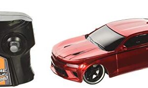 Jada Toys Bigtime Muscle 7.5" 2016 Chevy Camaro SS Remote Control Car RC 2.4GHz Red, Toys for Kids and Adults, Candy Red (97779)