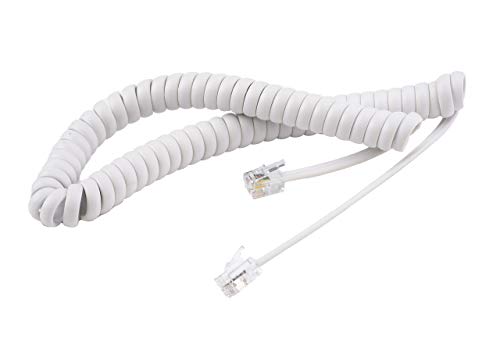 Cisco Spare Telephone Handset Cord for Cisco IP Phone 7800, 8800, and DX600 Series, White, 1-Year Limited Hardware Warranty (CP-DX-W-Cord=)