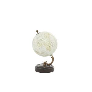 deco 79 wood globe, 5" x 5" x 8", yellow