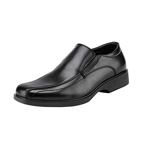 Bruno Marc Mens Leather Lined Dress Loafers Shoes, 5-Black - 9.5 (Cambridge-05)