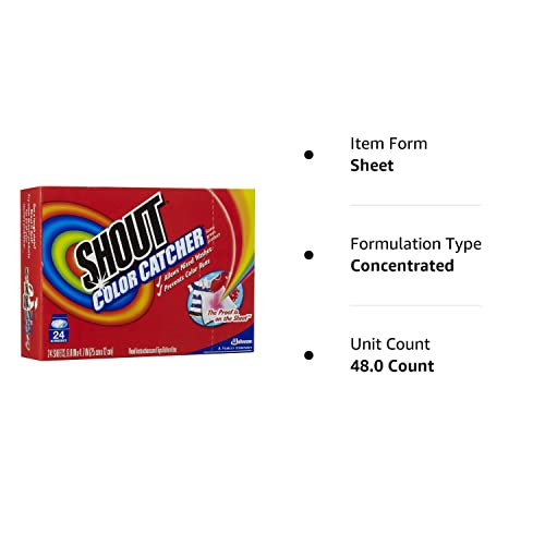 Shout Washer Sheets - 24 ct - 2 pk