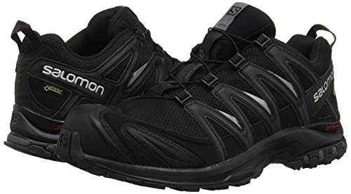 Salomon Men's XA PRO 3D Gore-TEX Trail Running Shoes, Black/Black/Magnet, 10.5