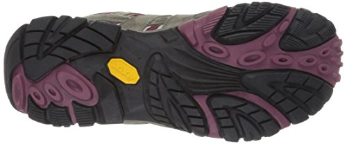 Merrell Women's Moab 2 Mid Waterproof Hiking Boot, Boulder/Blush, 10 M US