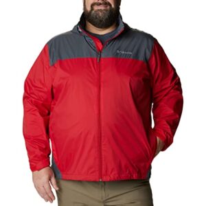 Columbia Men's Glennaker Lake Rain Jacket, Mountain Red/Graphite, Large