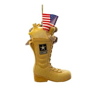 U.S. Army® Boot With U.S.A. Flag and Icons Ornamentfor Christmas