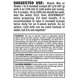 ALLMAX QUICKMASS, Strawberry Banana - 6 lb - Rapid Mass Gain Catalyst - Up to 64 Grams of Protein Per Serving - 3:1 Carb to Protein Ratio - Zero Trans Fat - Up to 42 Servings