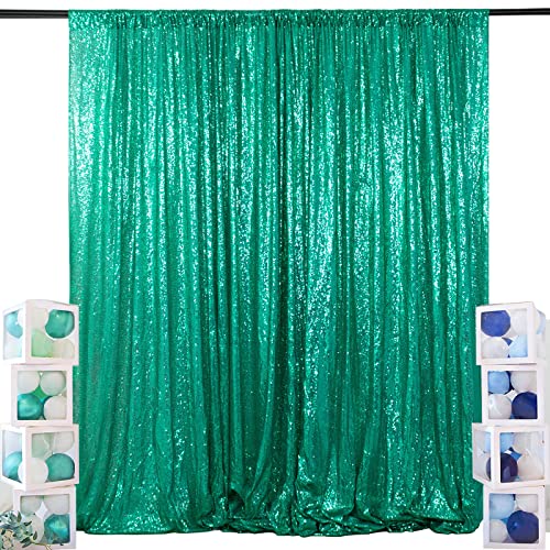 4FTX6FT-Mint Green-Sequin Photo Backdrop Wedding Backdrop Photo Booth,Party Backdrop Photography Background (Mint Green)