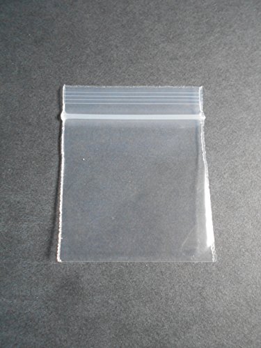 Small Poly Bags (1.5"x1.5") Mini Plastic Baggies, Thick 2mil, Designer Rave Party Pouches (1515) Tiny Ziplock Dime Bag (200, Clear Bags)