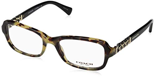 COACH Eyeglasses HC 6075Q 5324 Dark Vintage Tortoise/Black 52MM