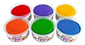 colorations scented colored dough, 6 pounds, 6 bright colors and fruity scents, non-toxic dough, resealable tubs, soft, no-crumble dough, modeling dough, sensory dough, kids dough, dough for children