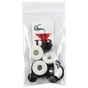 dimebag hardware bushing rebuild kit for 2 skateboard trucks white 95a