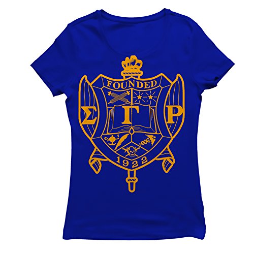 Sigma Gamma RHO Crest T-Shirt (2XL, Blue)