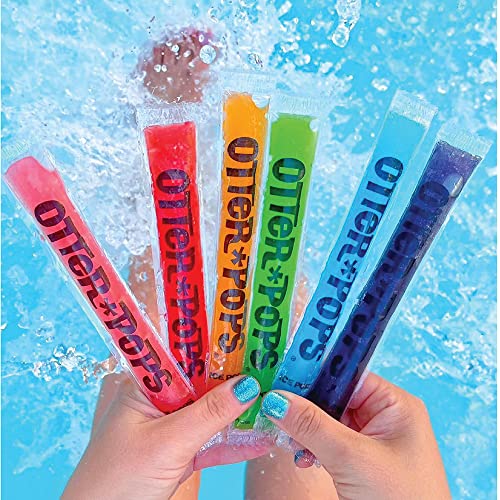 Otter Pops Freezer Ice Bars, Fat Free Ice Pops, Original Flavors (80-1 oz pops)