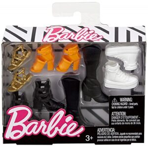 barbie accessories original & petite doll shoe pack, 36 months to 120 months