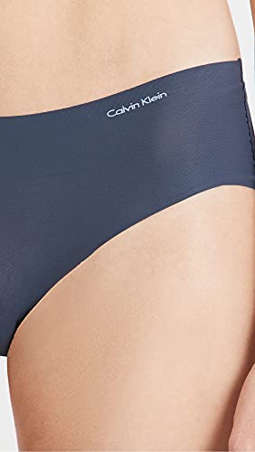 Calvin Klein Underwear Women's Invisibles Hipster 3 Pack, Black/Light Caramel/Speakeasy, XS