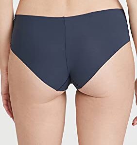 Calvin Klein Underwear Women's Invisibles Hipster 3 Pack, Black/Light Caramel/Speakeasy, XS