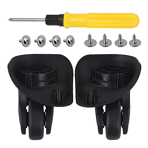 RDEXP 4 holes DIY Luggage Swivel Caster Wheels with Installation Tool Left and Right Wheels Pack of 2