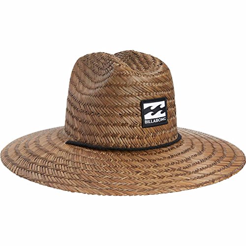 Billabong mens Classic Straw Lifeguard Sun Hat, Brown, One Size US