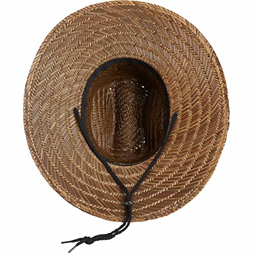 Billabong mens Classic Straw Lifeguard Sun Hat, Brown, One Size US