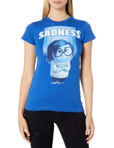 disney juniors inside out sadness graphic t-shirt, royal, m