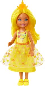 barbie dreamtopia rainbow cove sprite doll - yellow