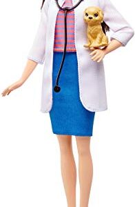 Barbie Pet Vet Doll with Puppy Patient, Brunette